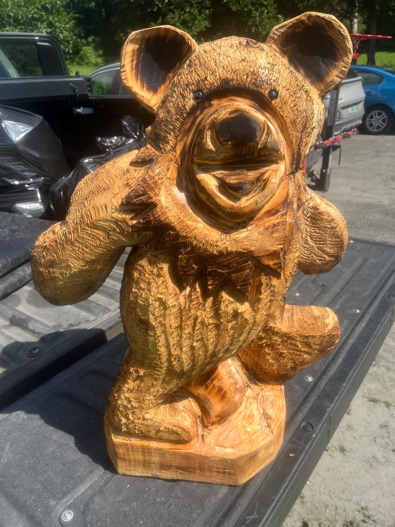 Custom Chainsaw Wood Carvings of Vermont- Dancing Bears - Etsy