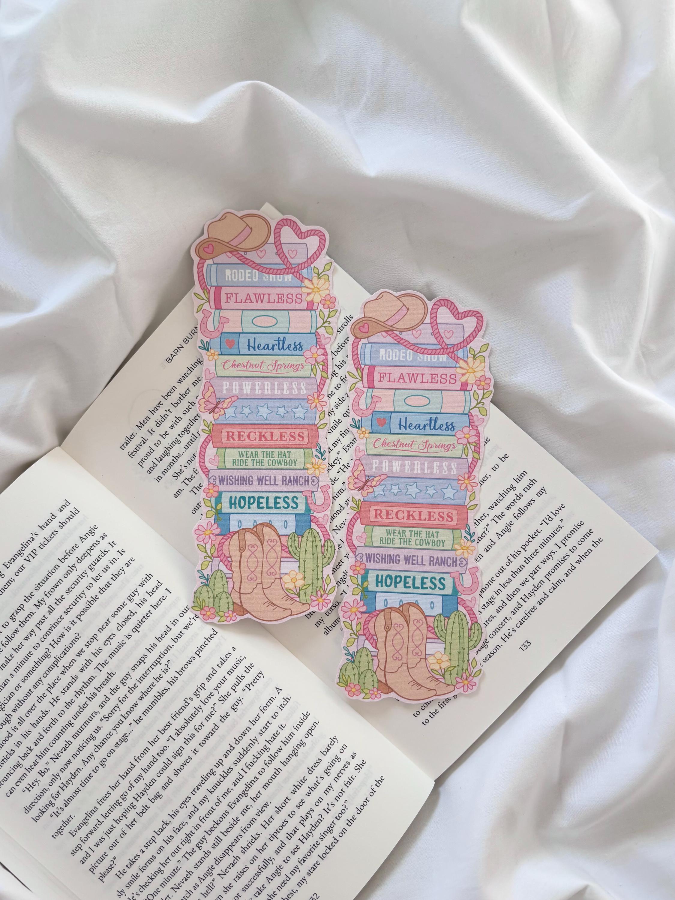 Chestnut Springs Inspired Bookmark | Book Stack | Cowboy Romance ...