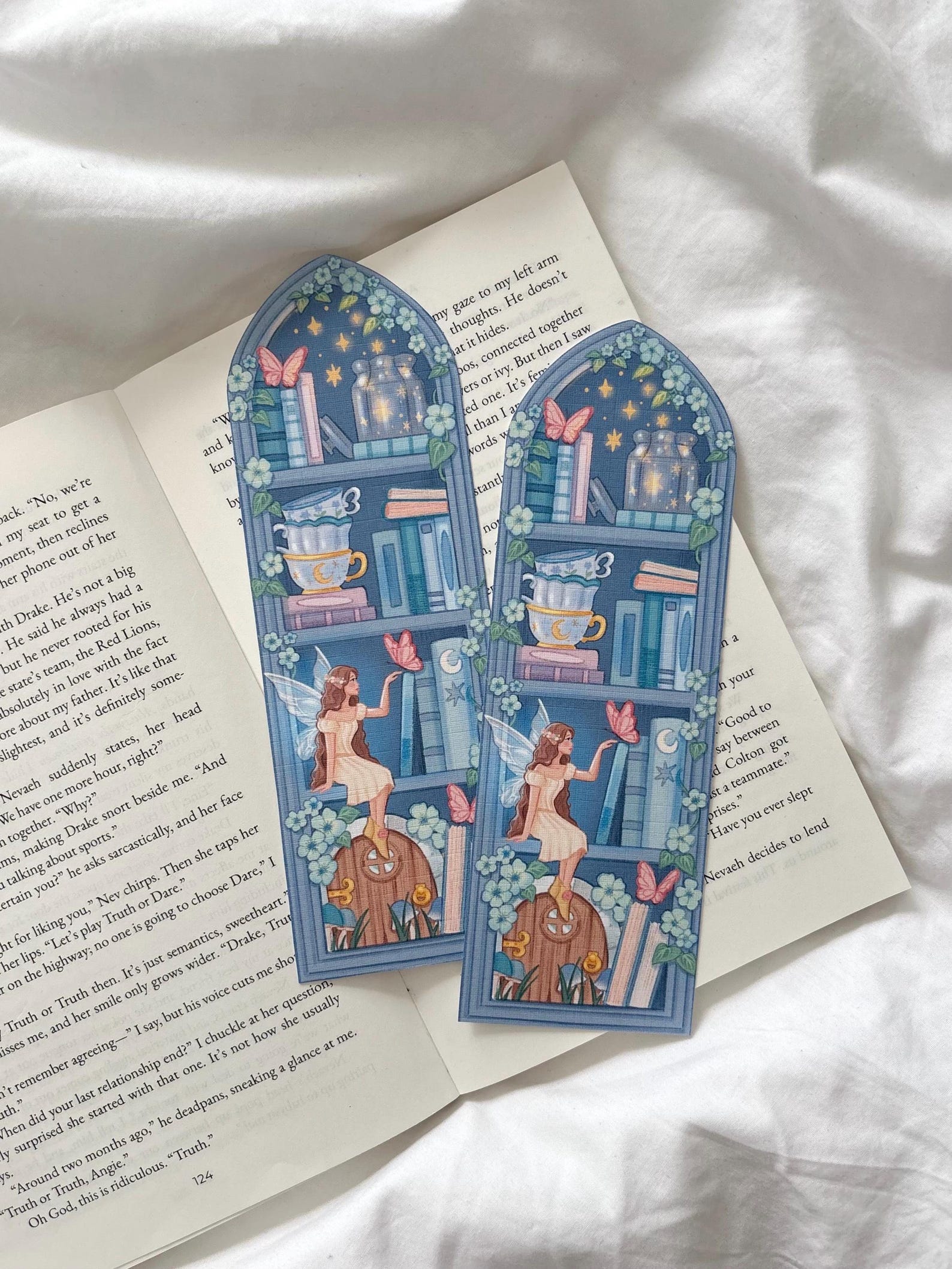 Fairy Bookmark | Moonlight Fairy Bookshelf | Magical Bookmark | Bookish ...