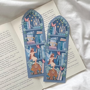 Fairy Bookmark | Moonlight Fairy Bookshelf | Magical Bookmark | Bookish ...