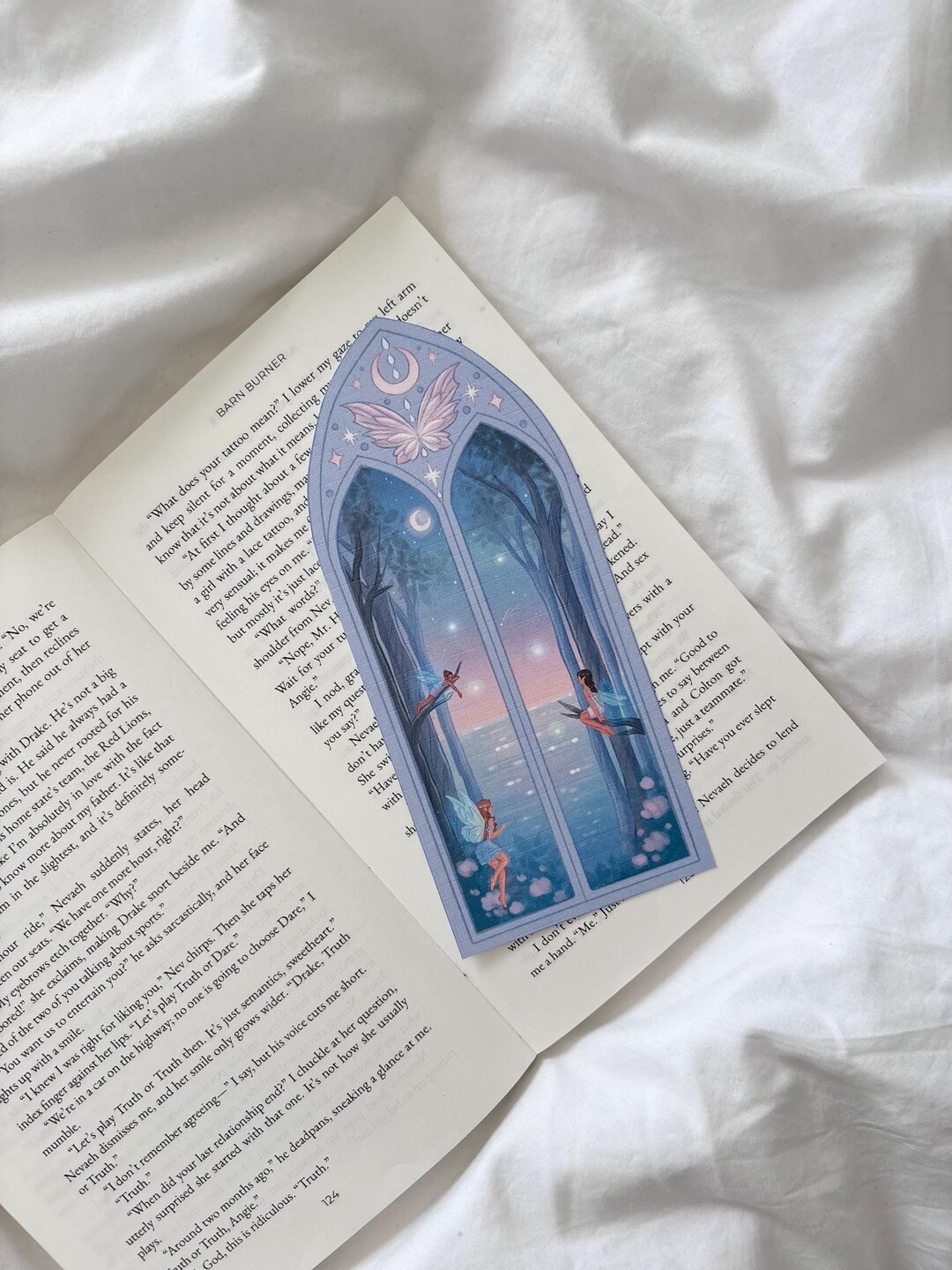Fairy Bookmark | Moonlight Fairies Arched Window Bookmark | Moon ...