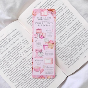 Bakery Bookmark | Bake a Book Boyfriend Recipe Bookmark | Bookish Gift ...