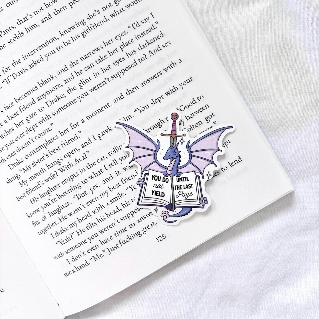Dragon Vinyl Sticker | You Do Not Yield Until the Last Page | Kindle ...