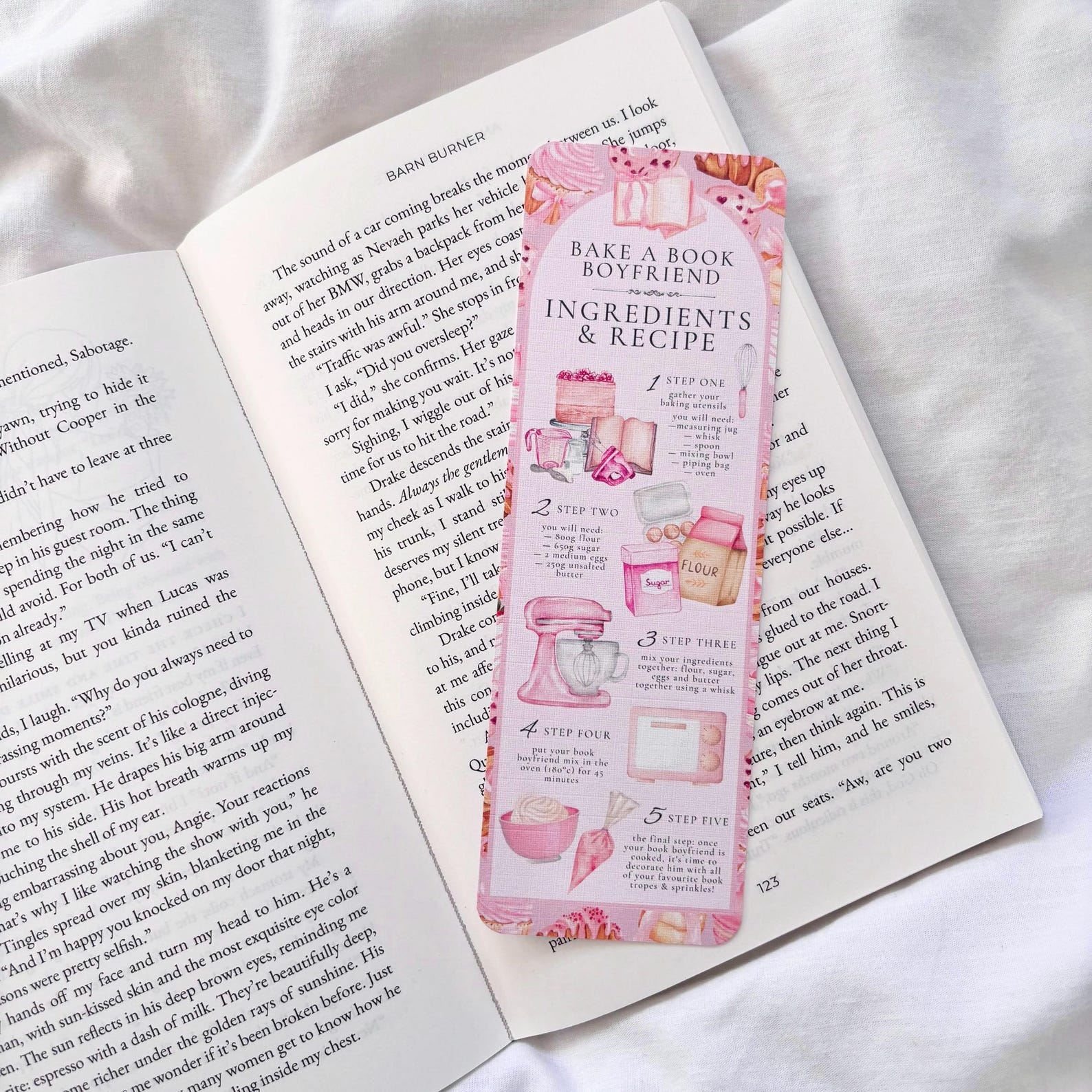 Bakery Bookmark | Bake a Book Boyfriend Recipe Bookmark | Bookish Gift ...