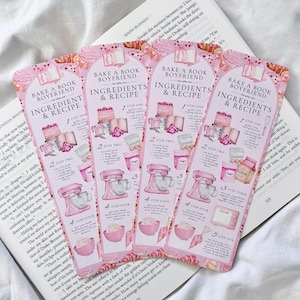 Bakery Bookmark | Bake a Book Boyfriend Recipe Bookmark | Bookish Gift ...