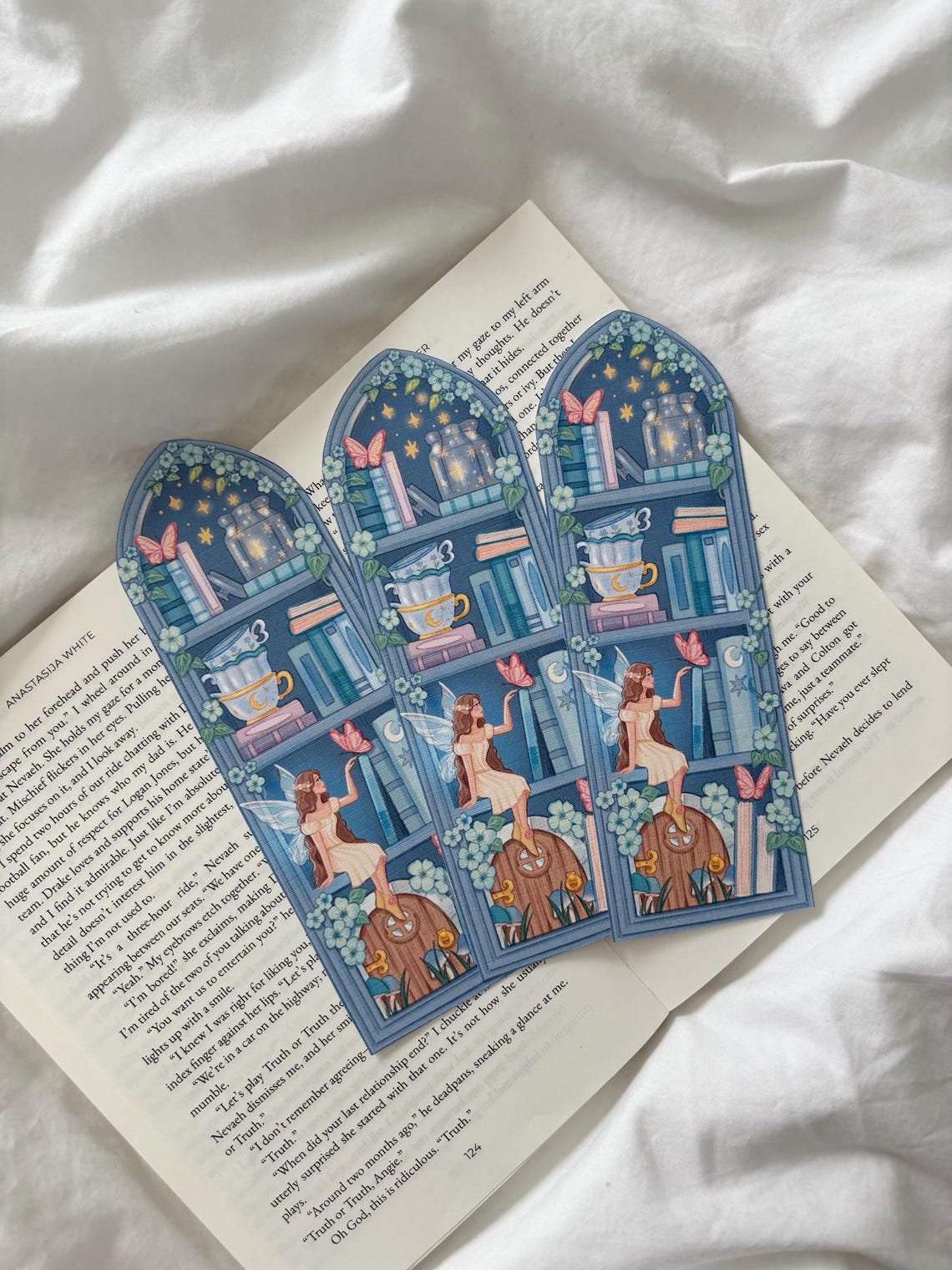 Fairy Bookmark | Moonlight Fairy Bookshelf | Magical Bookmark | Bookish ...