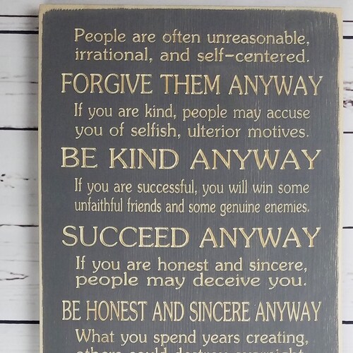 Mother Teresa Saint Teresa Wood Sign - Etsy