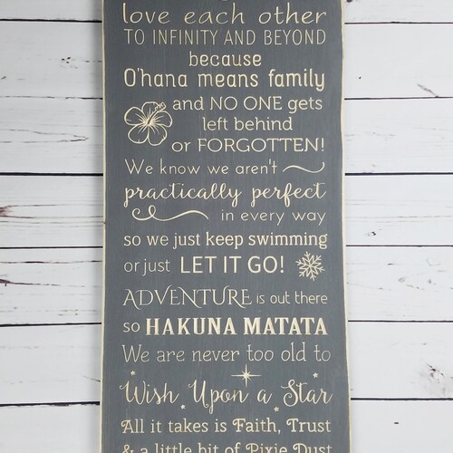 Family Rules Sign Svg - Etsy