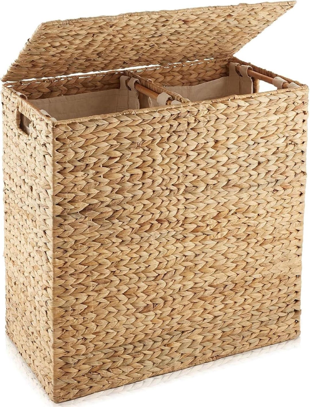 Laundry Box With Lid Hyacinth Laundry Bin Xl Laundry Hamper Basket With ...