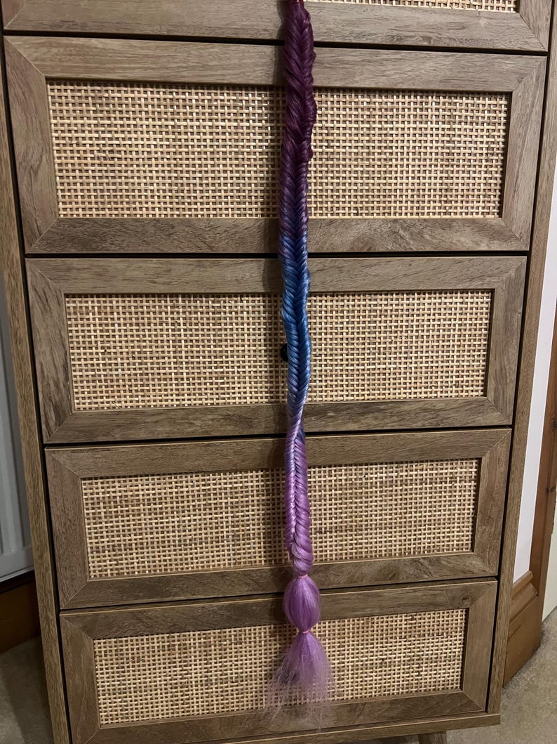 Mermaid Ombré Fishtail Plait Braid Hair Extension - Etsy UK
