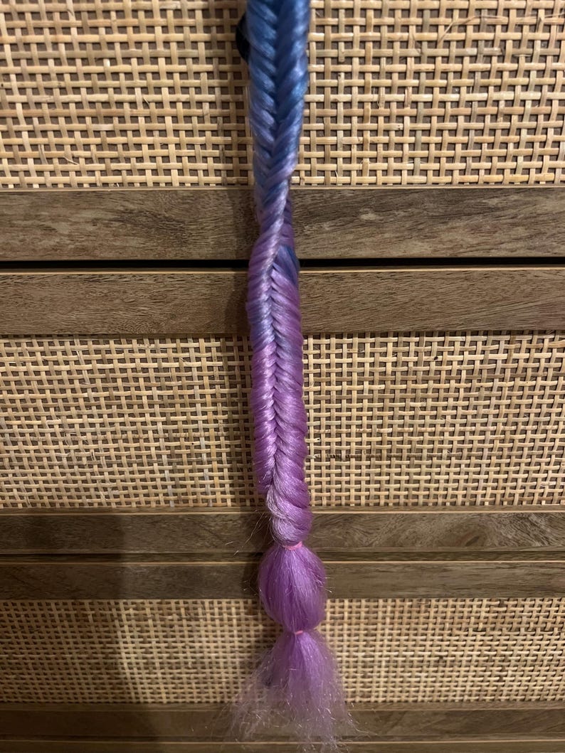 Mermaid Ombré Fishtail Plait Braid Hair Extension - Etsy UK