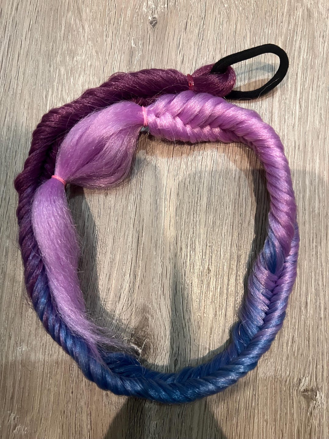 Mermaid Ombré Fishtail Plait Braid Hair Extension - Etsy UK