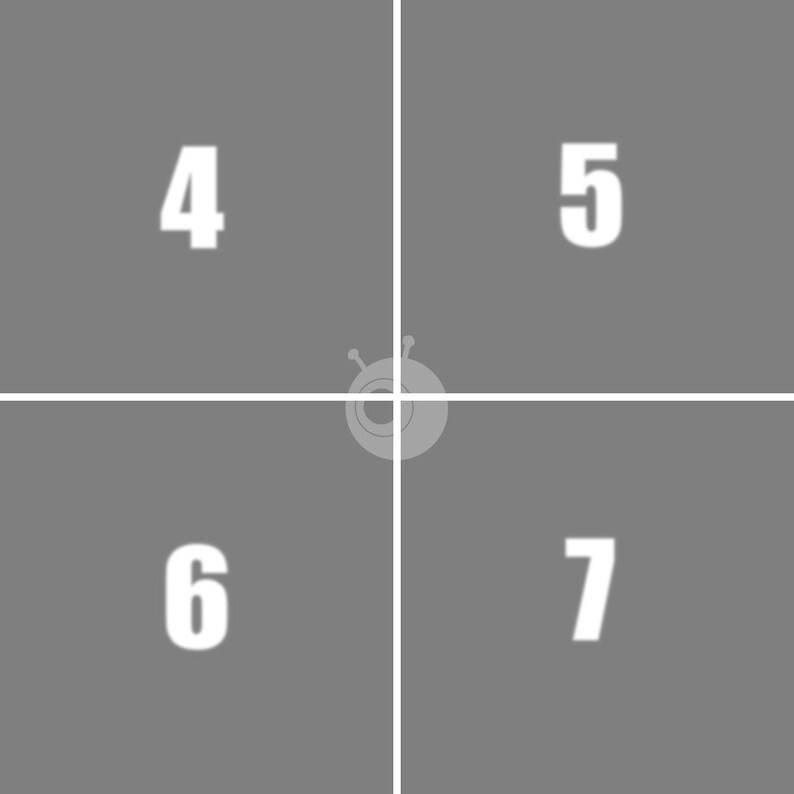 Snoot Effect PNG Numbers Silhouette Overlay From 0 to 9. - Etsy UK