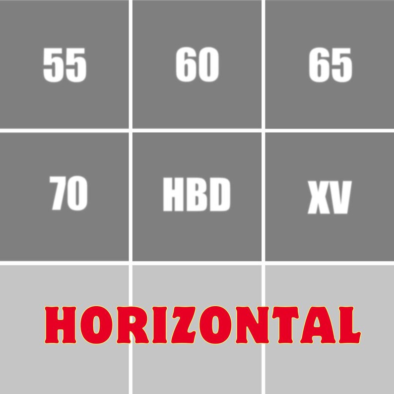 32 - Overlay Frames on Silhouette Numbers PNG Snoot Effect. - Etsy