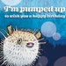 Puffer Fish Birthday Card - Greeting, Ocean, Marine, Beach, Pumped Up ...
