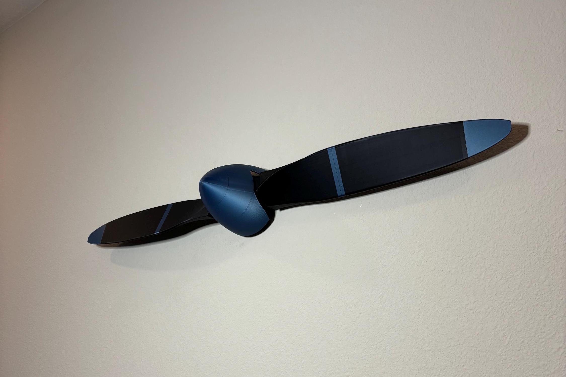28" Decorative Wall-mounted 3d-printed Propeller and Nosecone ...
