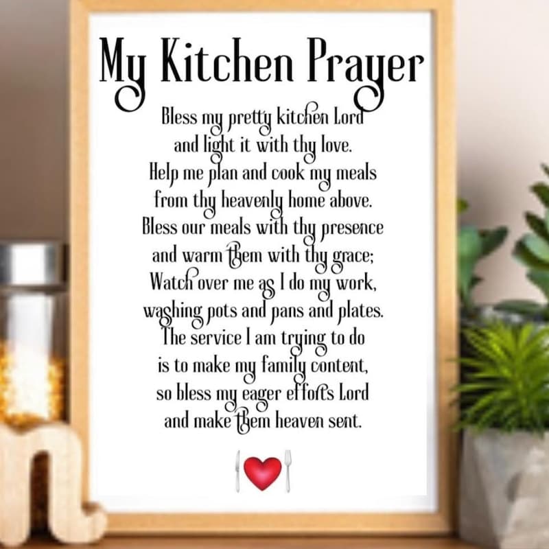 Kitchen Prayer - Etsy
