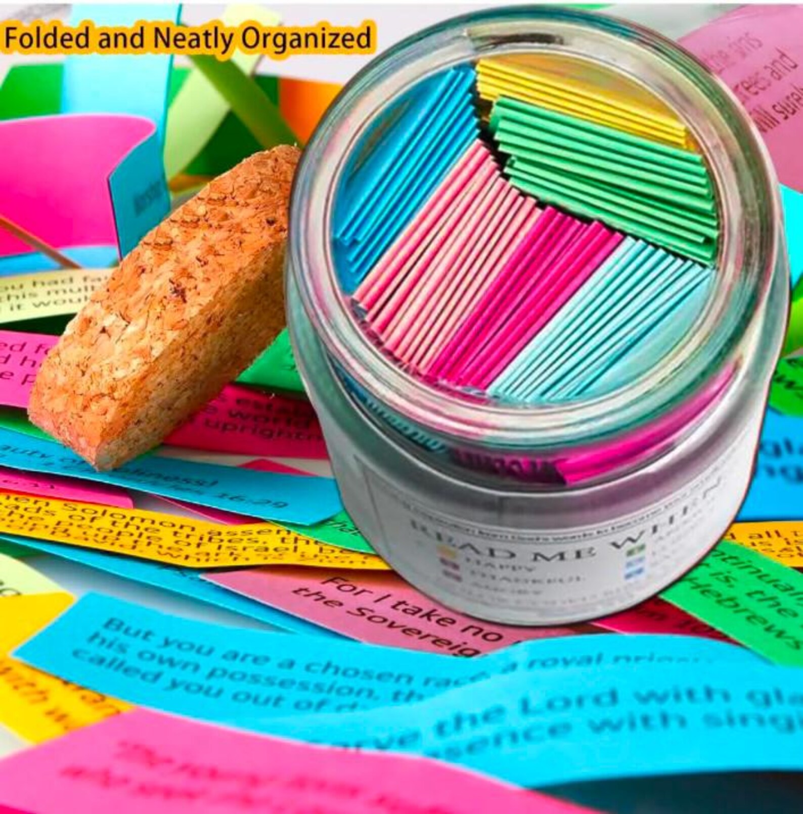 Personalized Color Coded Read Me When Bible Verse Jar for Emotions and ...