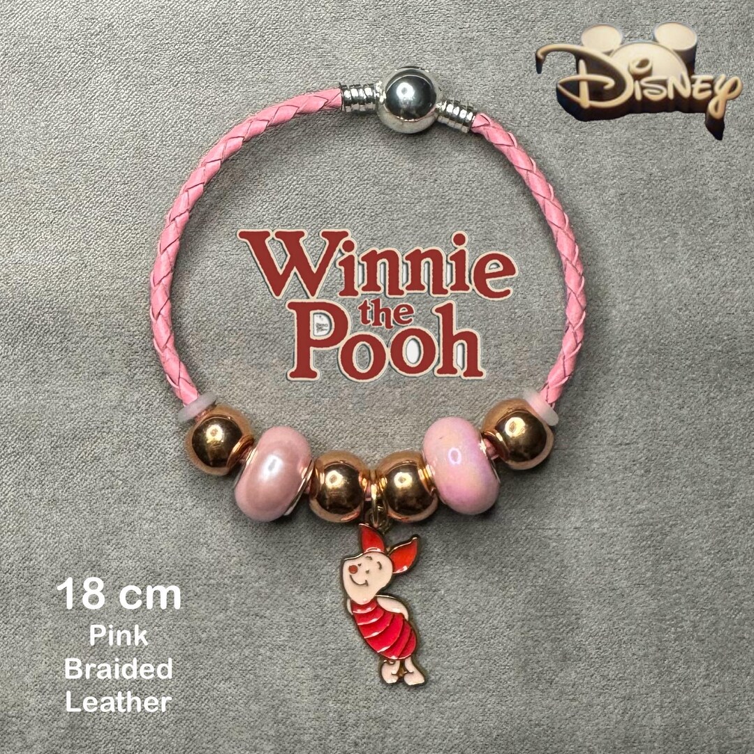Winnie the Poohfriends PIGLET Disneyinspired 18cm Pandora-style Pink ...