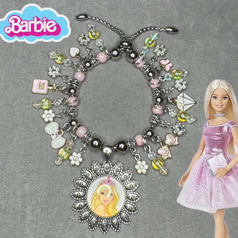 Barbie Charm Bracelet - Etsy