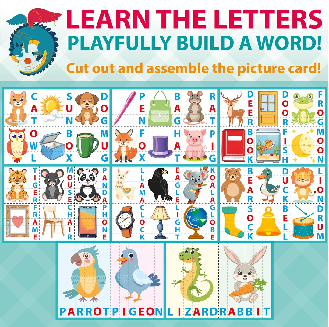 Learn the Letters — Playfully Build a Word! - Etsy