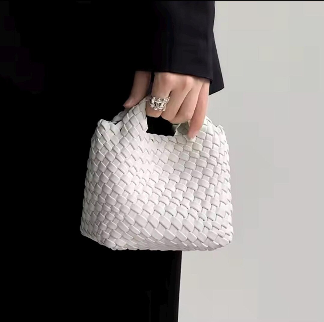 Hand Woven Mini Bag Hand-held Bucket Tote - Etsy