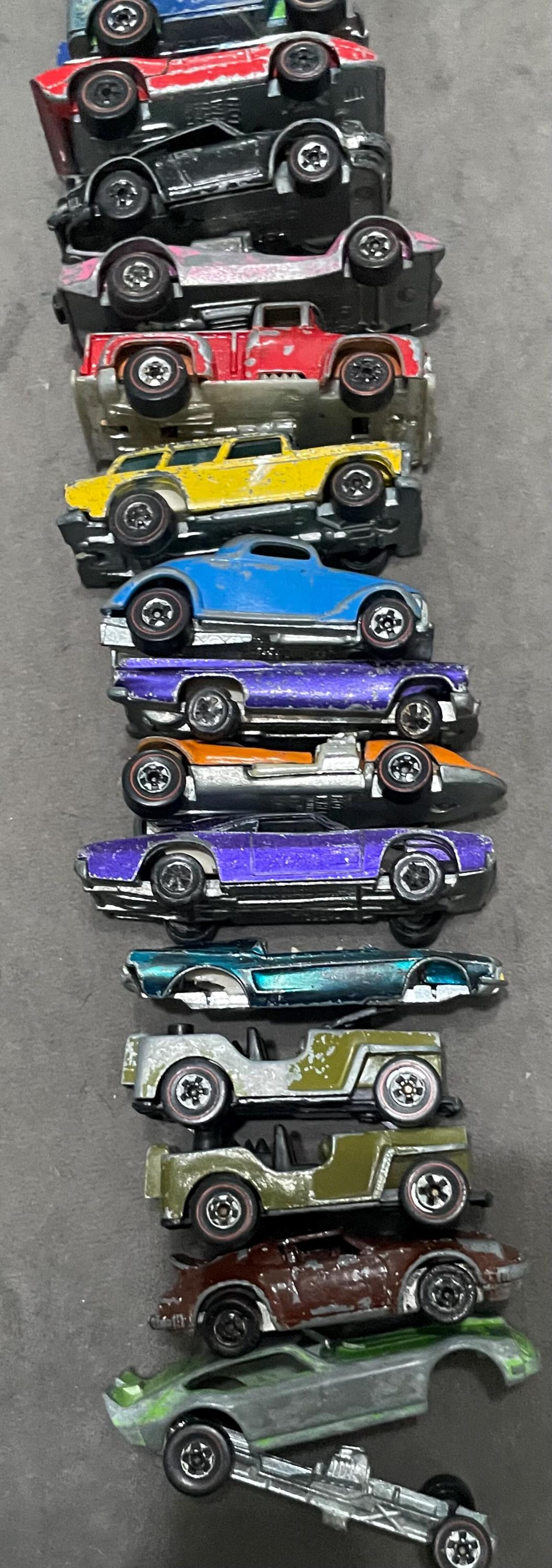 Vintage Redline Mattel Hot Wheels Lot of 24 1960s and 1970s Hong Kong ...