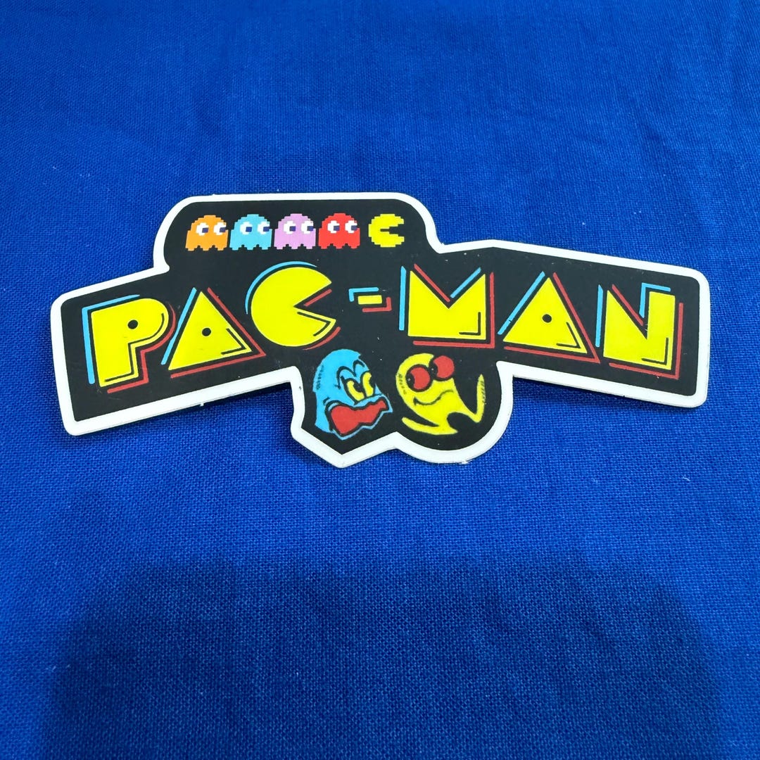 ARCADE Pac-man Arcade Die-cut Matte Vinyl Sticker - Etsy