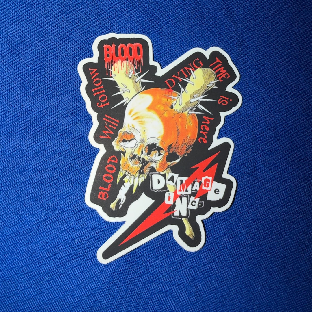 METALLICA Damage Inc. Die-cut Vinyl Matte Sticker - Etsy