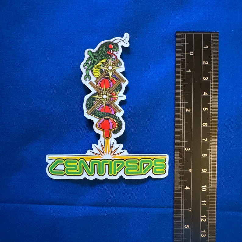 ARCADE Centipede Arcade Die-cut Matte Vinyl Sticker - Etsy