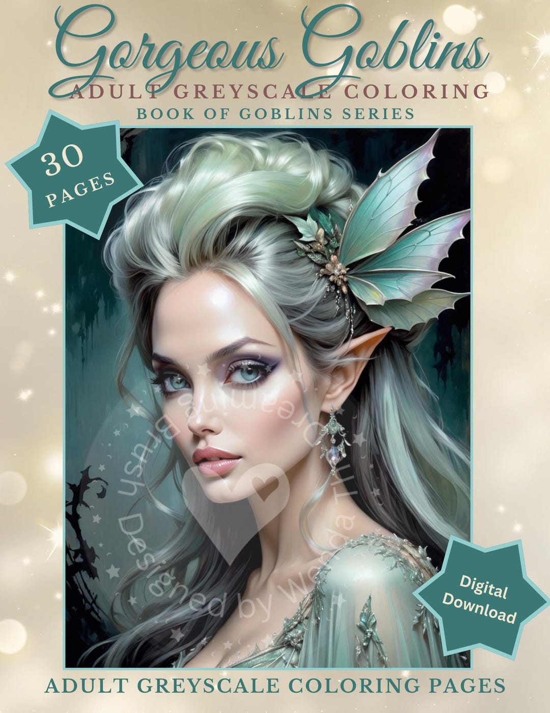 30 Gorgeous Goblins Ogres Coloring Pages, Fairies Coloring Book, Gnome ...