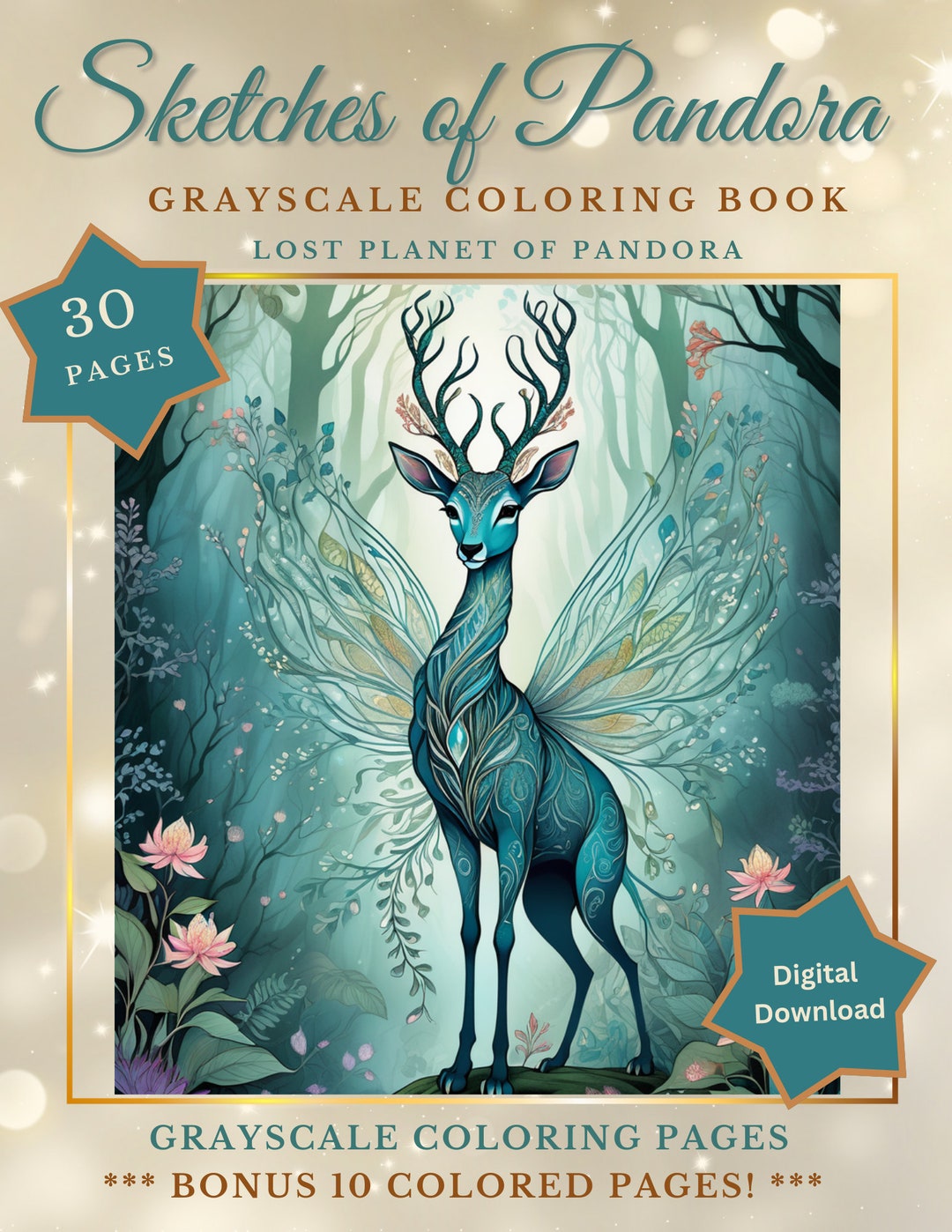 30 Pandora Sketches Adult Coloring Pages, Fairies Coloring Book, Gnome ...