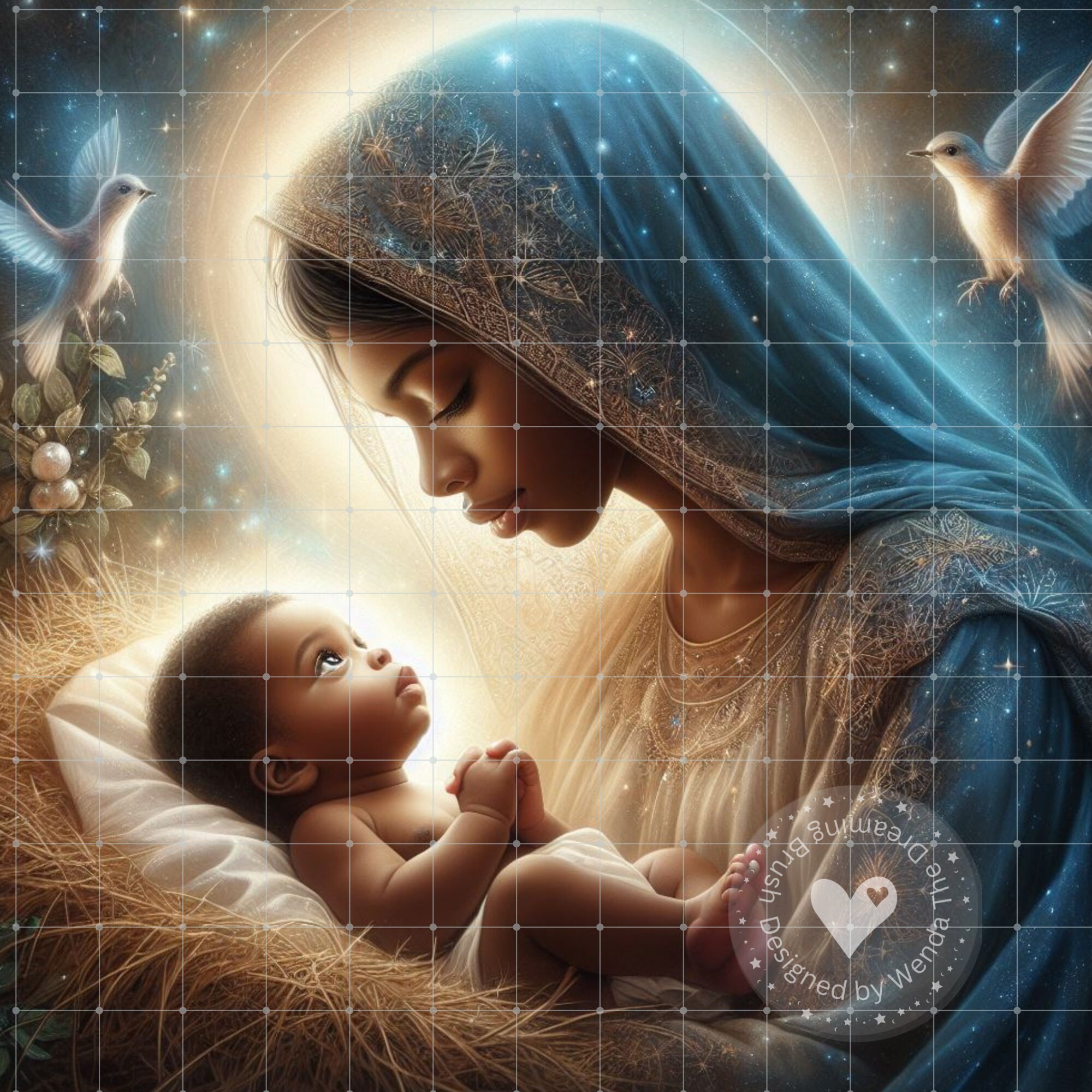 Maternal Love Spiritual Paintings of Mary and Baby Jesus Bible Saint ...