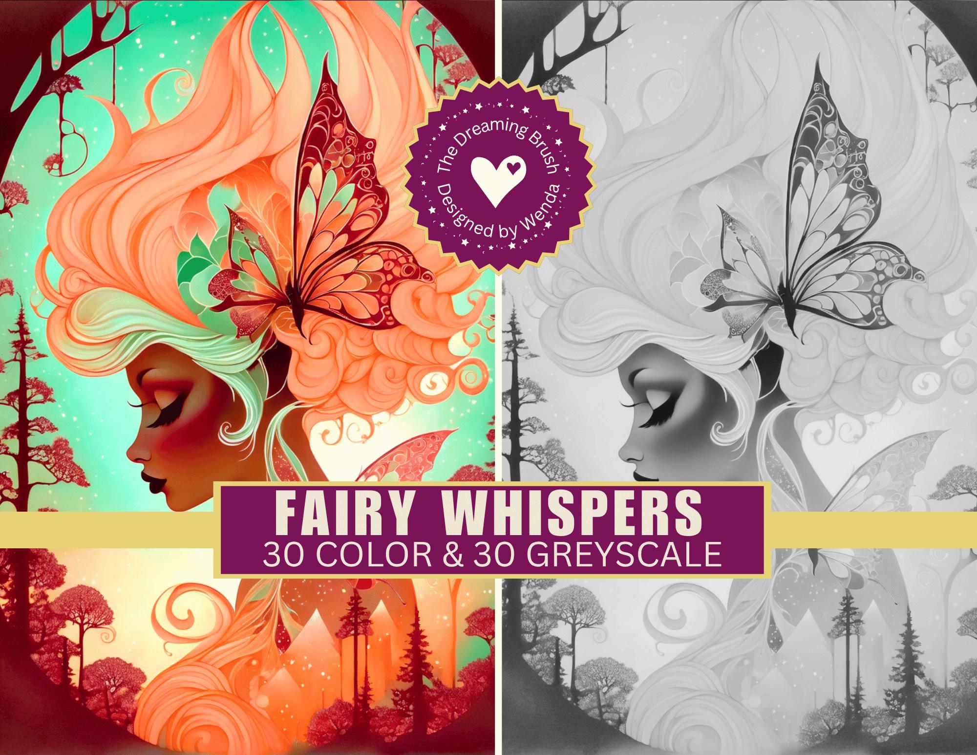 Fairy Whispers Fantasy Art Print for Junk Journaling, Scrapbooking ...