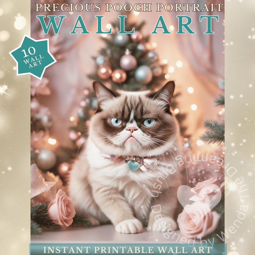 10 Grumpy Cat Inspired WALL ART, Junk Journal Paper, Digital Scrapbook, Junk Journal Pages ...