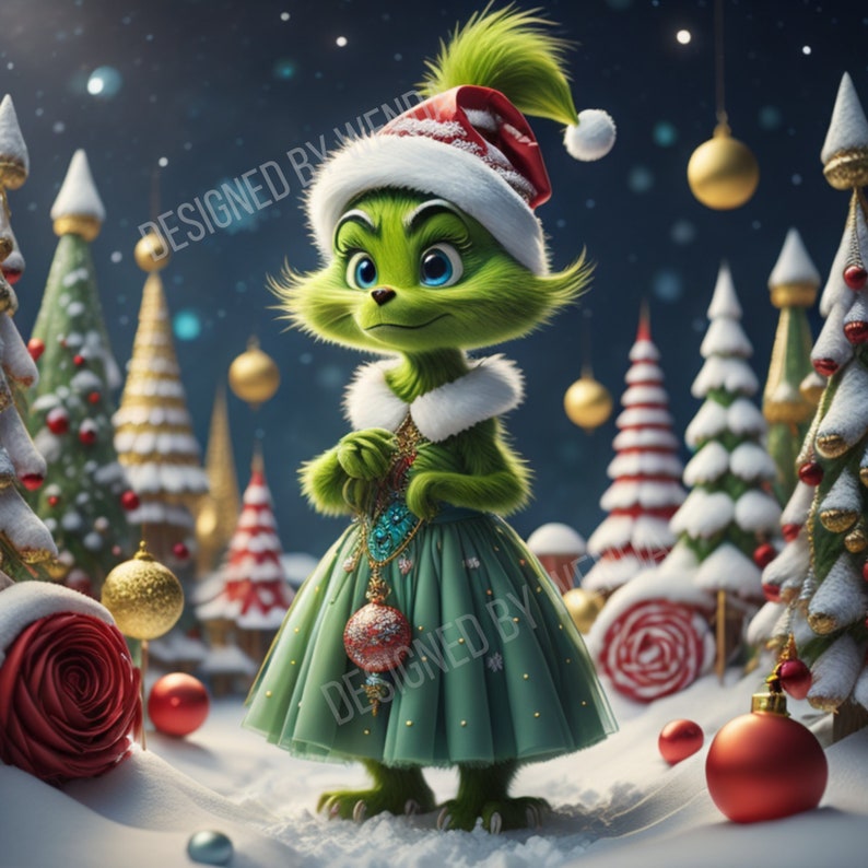 5 Grinch Family Album Digital Download, High Quality PNG, Digital ...