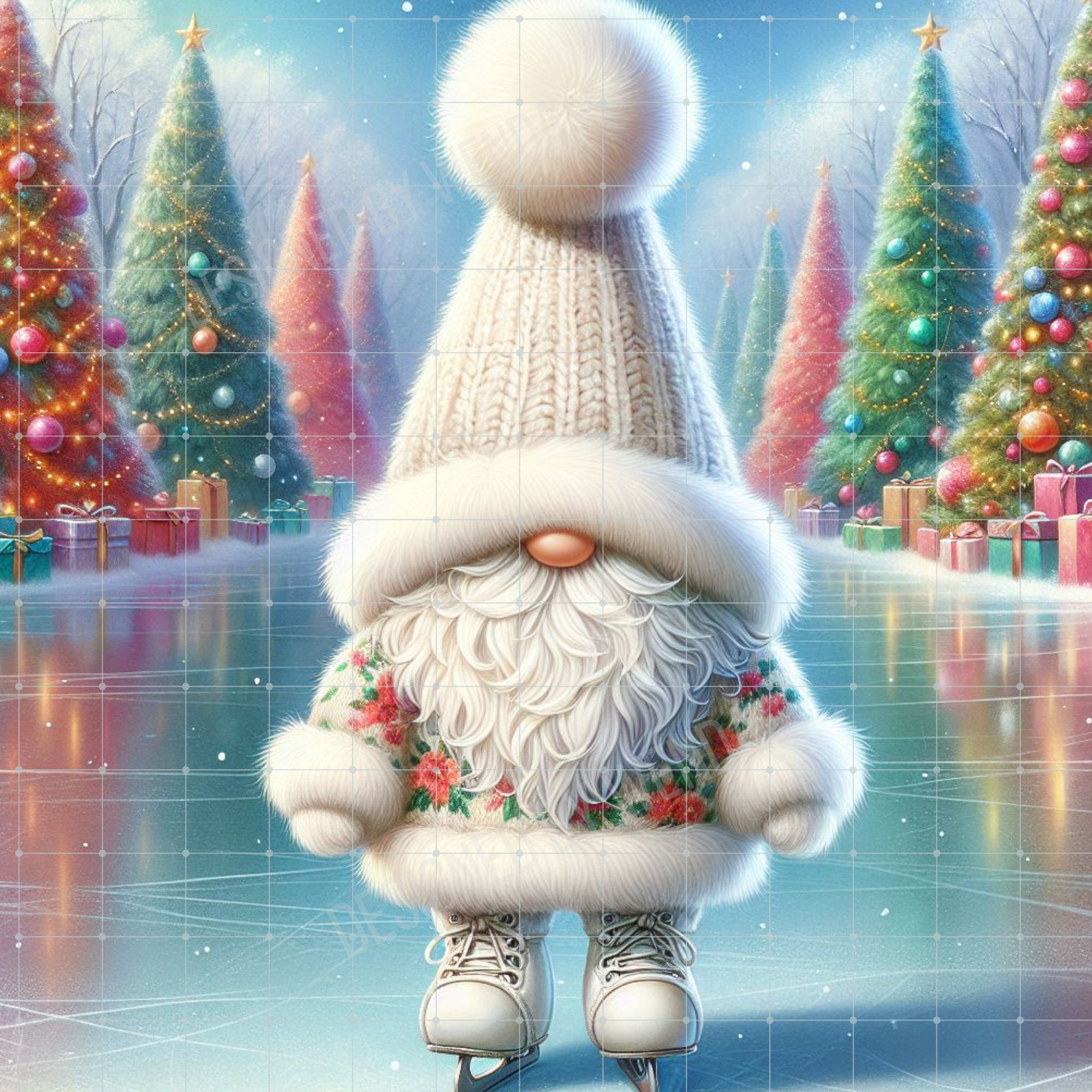 5 PRINTABLE Winter Garden Gnome Download Garden Gnome - Etsy