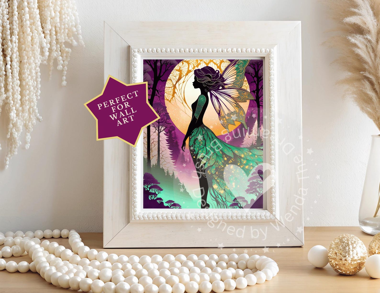 Fairy Whispers Fantasy Art Print for Junk Journaling, Scrapbooking ...