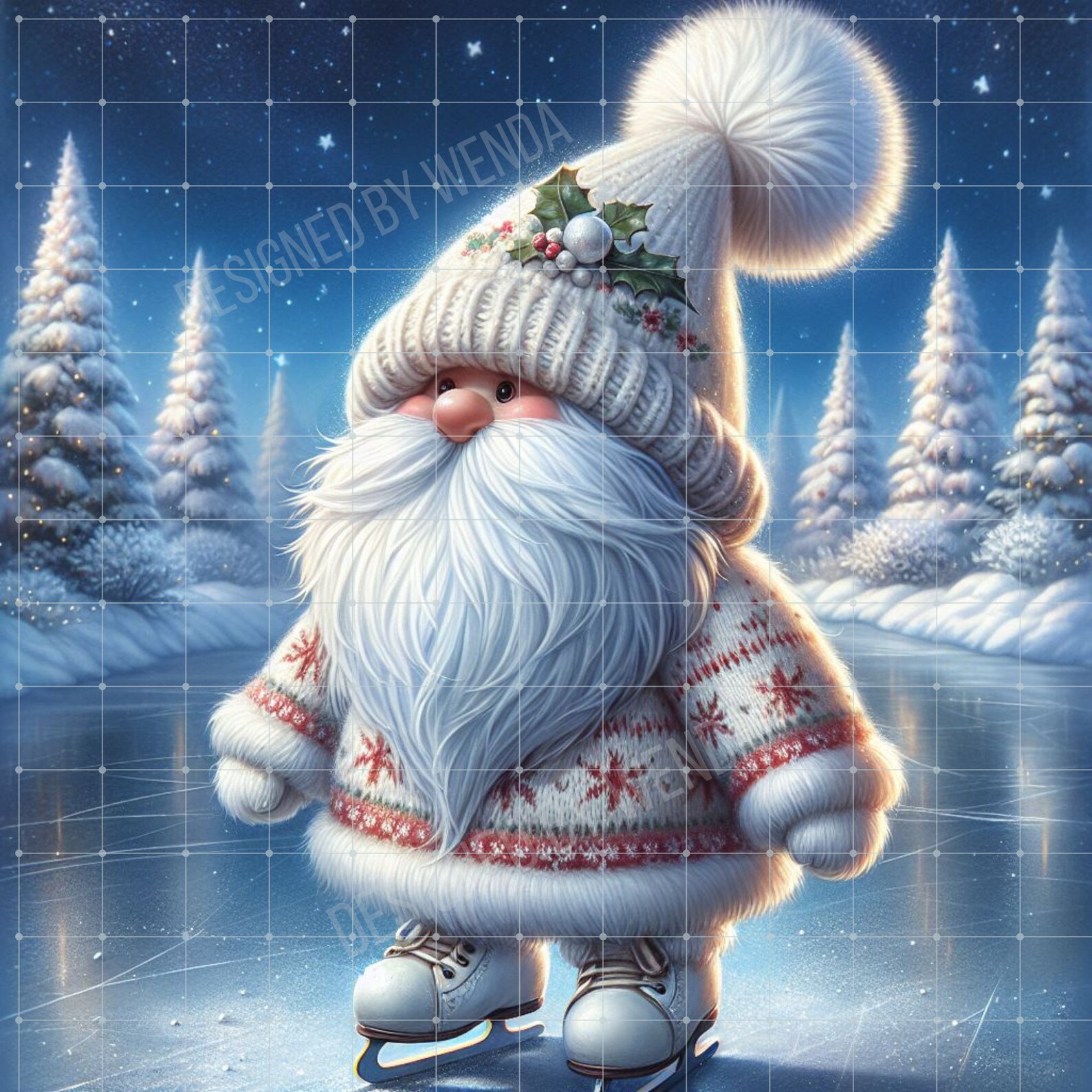 5 PRINTABLE Winter Garden Gnome, Download Garden Gnome, Posters for ...