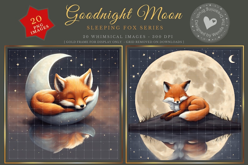 Goodnight Moon Inspired Fox Image Instant Digital Download Print ...
