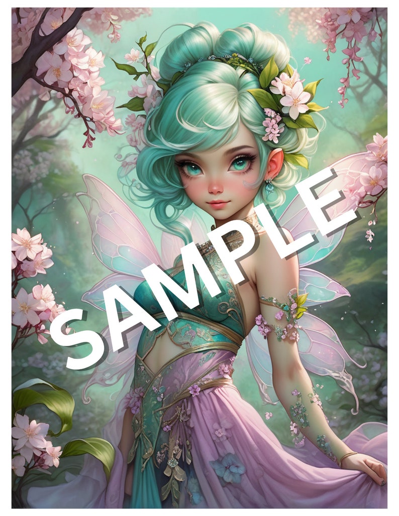 30 Spring Fairies & Flowers Theme Coloring Pages - Kids and Adult ...