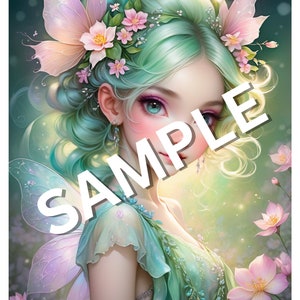 30 Spring Fairies & Flowers Theme Coloring Pages - Kids and Adult ...