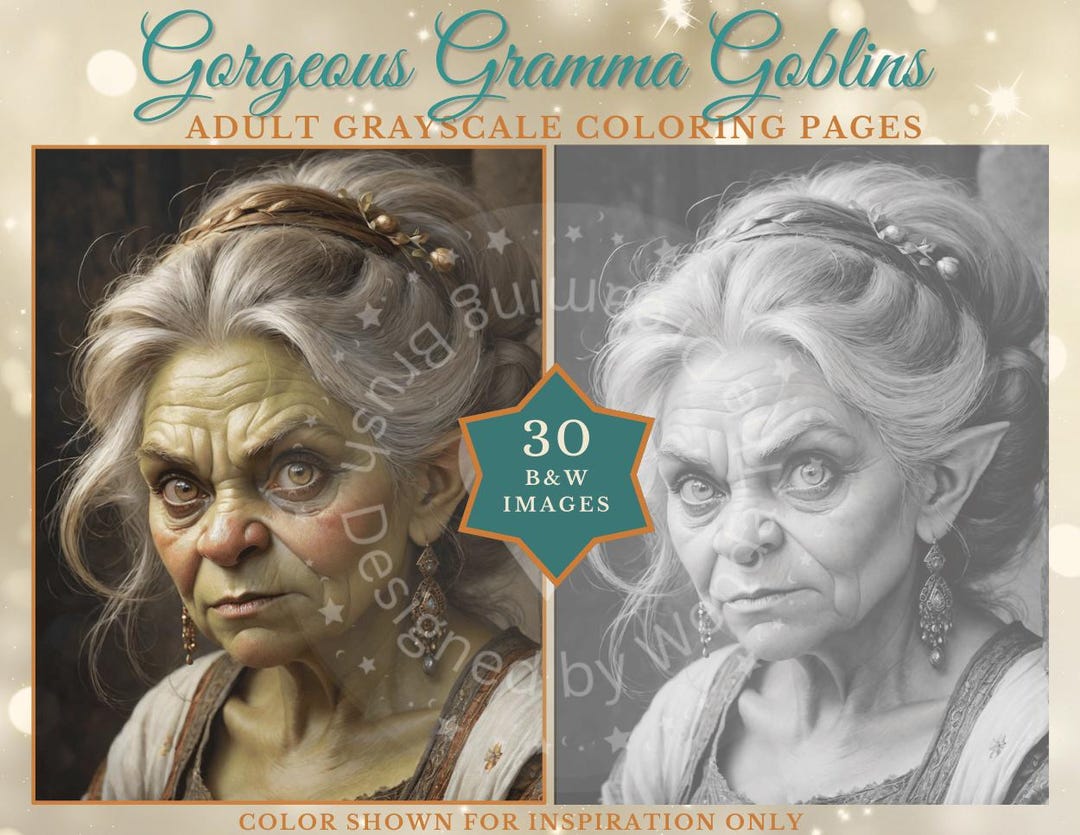 30 Gorgeous Goblins Ogres Coloring Pages, Fairies Coloring Book, Gnome ...