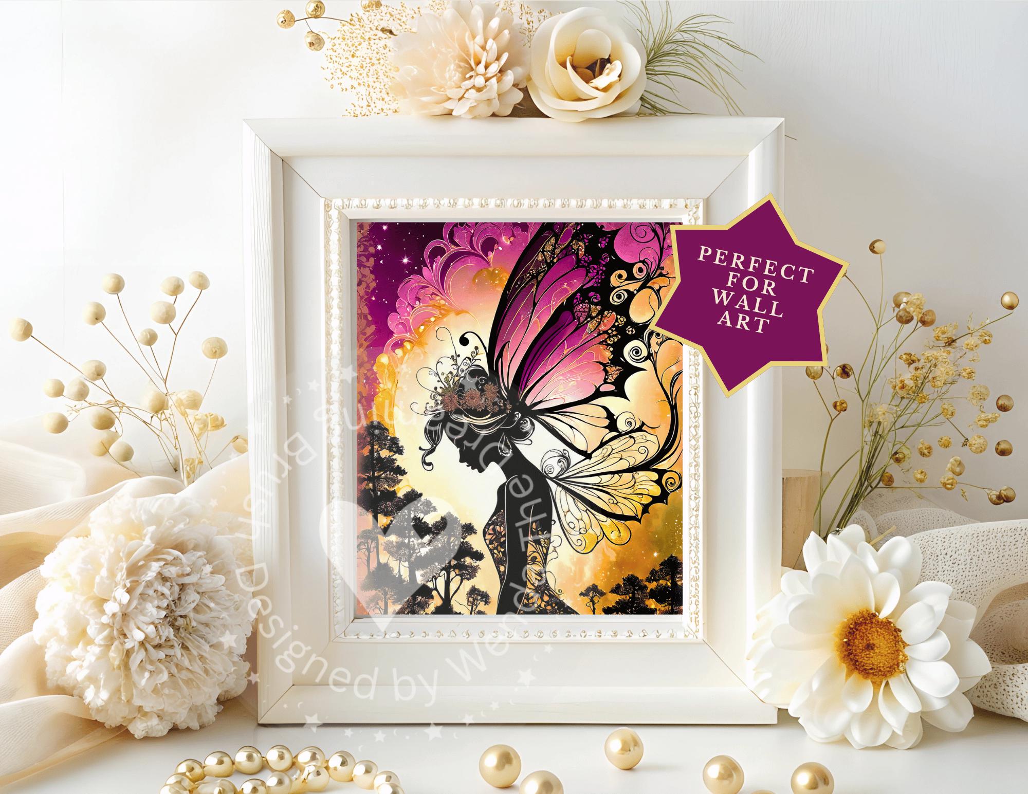Fairy Whispers Fantasy Art Print for Junk Journaling, Scrapbooking ...
