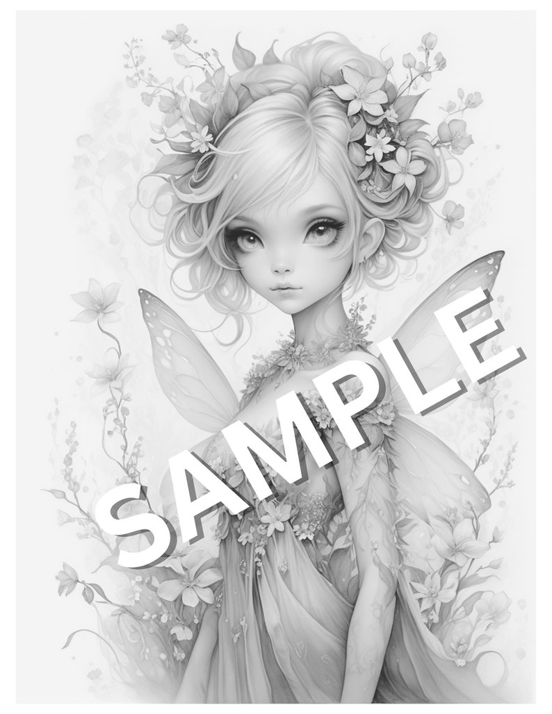 30 Spring Fairies & Flowers Theme Coloring Pages - Kids and Adult ...