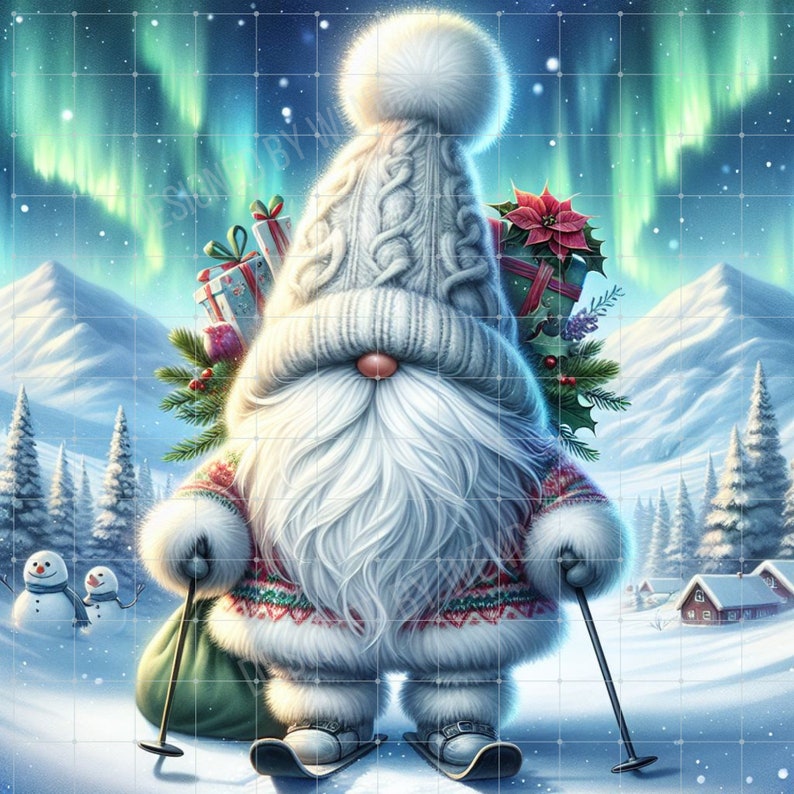 5 PRINTABLE Winter Garden Gnome, Download Garden Gnome, Posters for ...