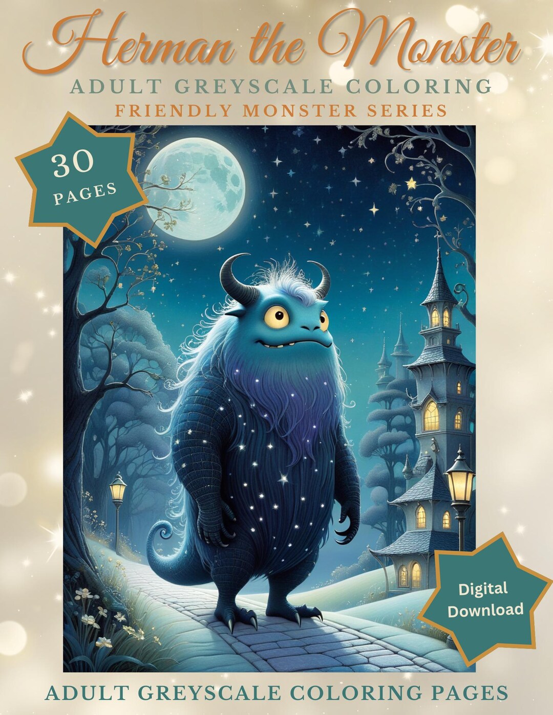 30 Spooky Herman Monster Adult Coloring Pages, Fairies Coloring Book ...