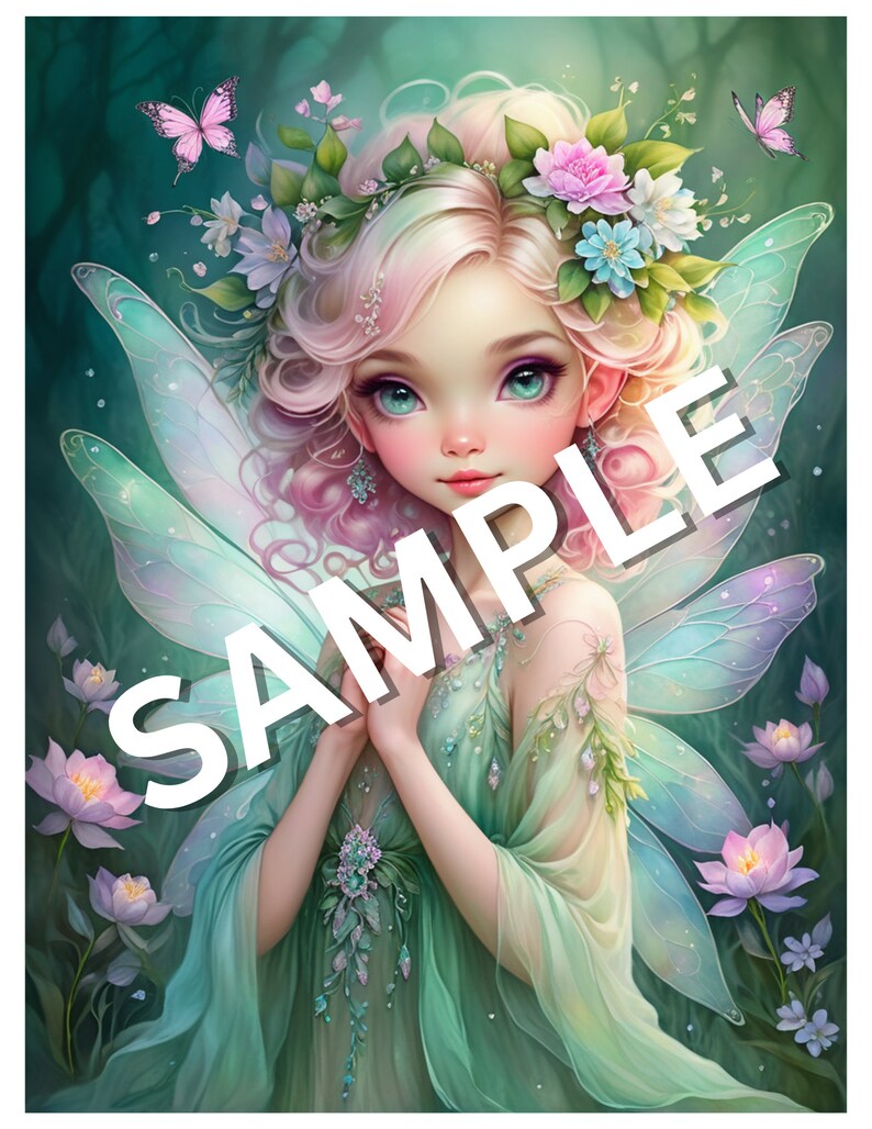 30 Spring Fairies & Flowers Theme Coloring Pages - Kids and Adult ...