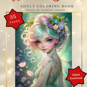 30 Spring Fairies & Flowers Theme Coloring Pages - Kids and Adult ...