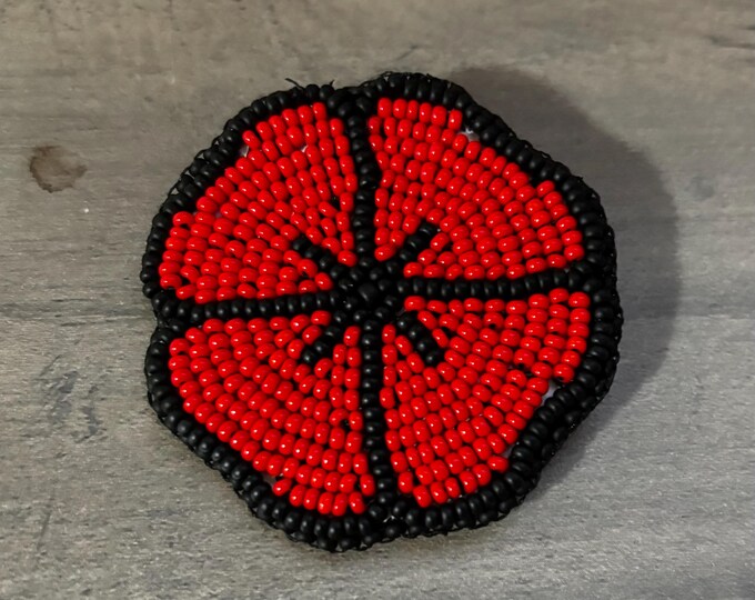 Indigenous Made Beaded Poppy - Etsy Canada